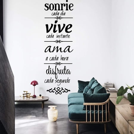 Sonrie Vive AMA Wall Decal Stickers , Vinyl Verses Wall Decor, Home ...