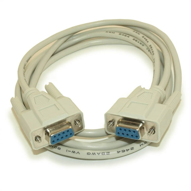 6ft Serial DB9/DB9 Straight-thru RS232 Female to Female Cable - Walmart.com