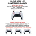 Blue Clear Silent Modz LED Light Up Buttons Wireless Custom Controller for PS5 - Walmart.com