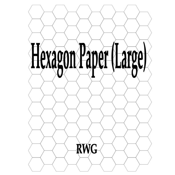 Hexagon Paper (Large) : 50 Pages 8.5 X 11 (Paperback) - Walmart.com