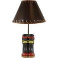 American Hero Fire Fighters Fireman Boots Desktop Table Lamp With Laced ...