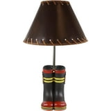 American Hero Fire Fighters Fireman Boots Desktop Table Lamp With Laced ...