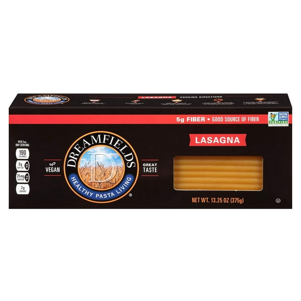 Dreamfields Pasta Flavor: Lasagna, Size: case of 12 boxes - Walmart.com