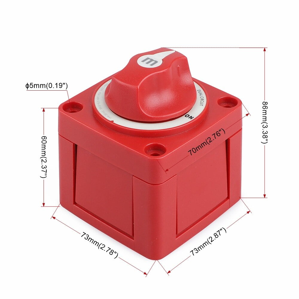 6010 M-Series DC 12-32V 300-450A Battery Switch Isolator Disconnect ...
