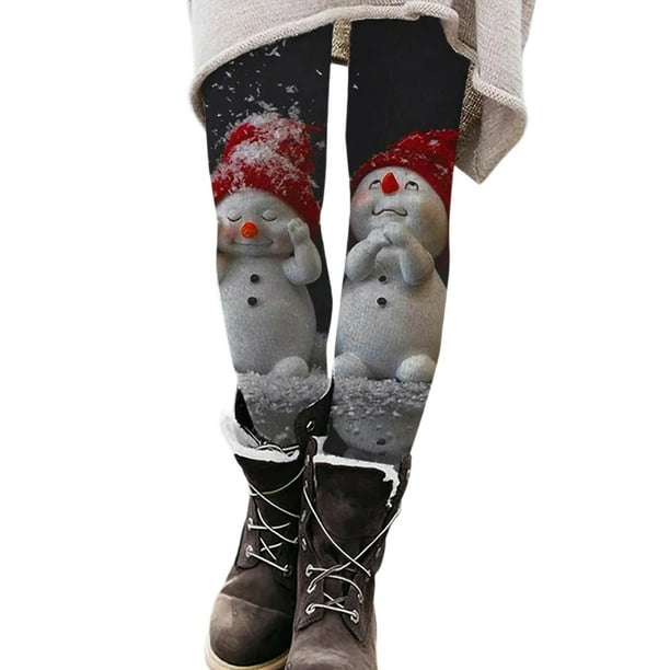 Pantalon legging pour dames de danse sexy pantalon de noël taille haute ...