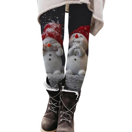 Pantalon legging pour dames de danse sexy pantalon de noël taille haute ...