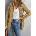 Eytino Womens Hooded Cardigan Sweater Long Sleeve Button Down Knit