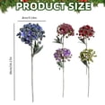 Artificial Lobularia Maritima Single Stem Frosted Pick, Faux White ...