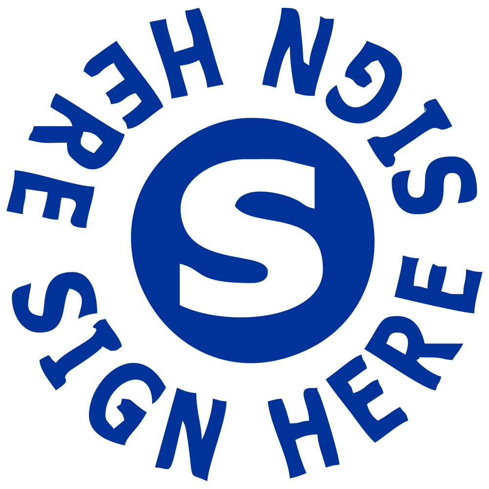 Circle SIGN HERE Stock Stamp | Pre-Inked Xstamper - Walmart.com