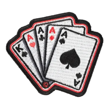 Royal Flush Spades Poker Hand Patch, Gambling Patches - Walmart.com