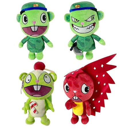 2pcs/lot 28cm Happy Tree Friends Plush Toys Anime Htf Soldier Fliqpy ...