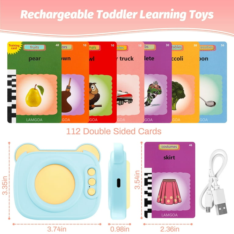 Educational Toys Hadley Designs 120 Toddler Flash Cards - Alphabet ...