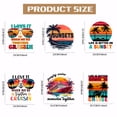6Pcs 6 Styles Plastic Heat Transfer Film Logo Stickers Set for DIY T ...