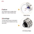 Uxcell 2.5V E10 Warm Yellow Light Mini Incandescent Bulbs with Box 1 ...