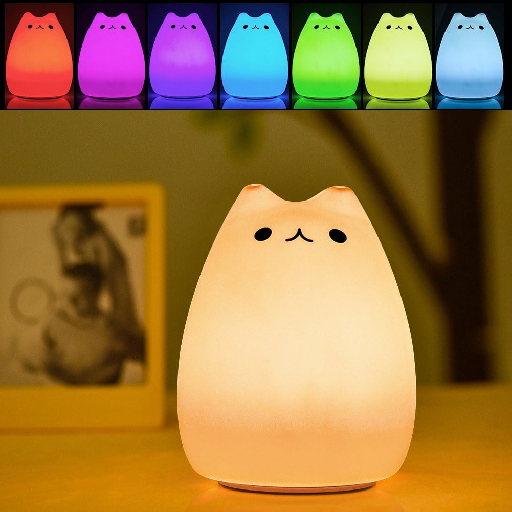 Click here for Spptty Children Night Light  Cute Cat Lamp Soft Si... prices
