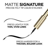 L'Oreal Paris Matte Signature Waterproof Liquid Dip Eyeliner, Black ...