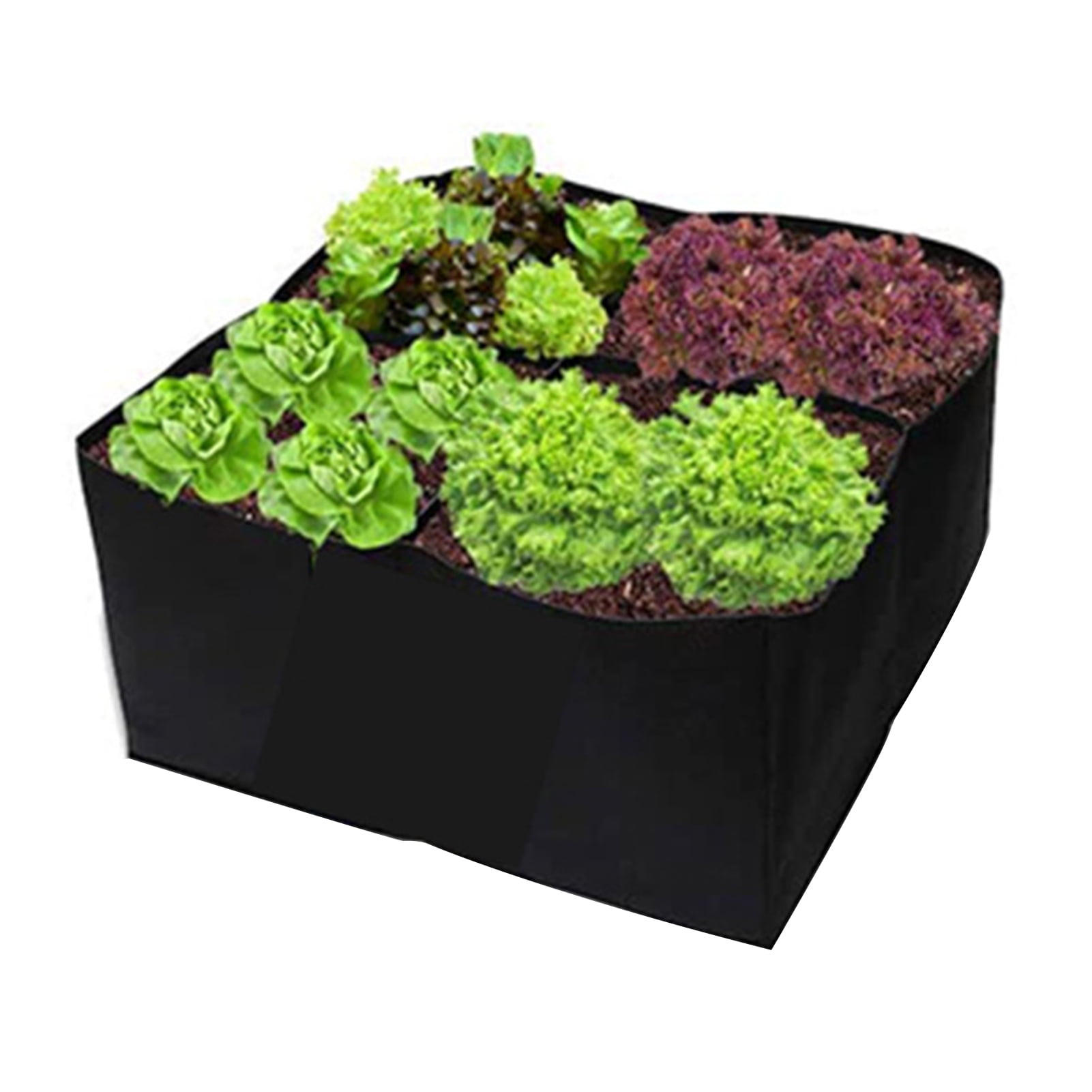 Washranp Square Garden Grow Bag,Portable Fabric Raised Planting Bed ...