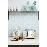 HADEN Retro Margate Poodle & Blonde 4-Slice Wide Slot Toaster, Spotted ...