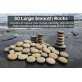 50 Smooth River Rocks for Painting – Flat Natural Stones, 2–4" Size ...