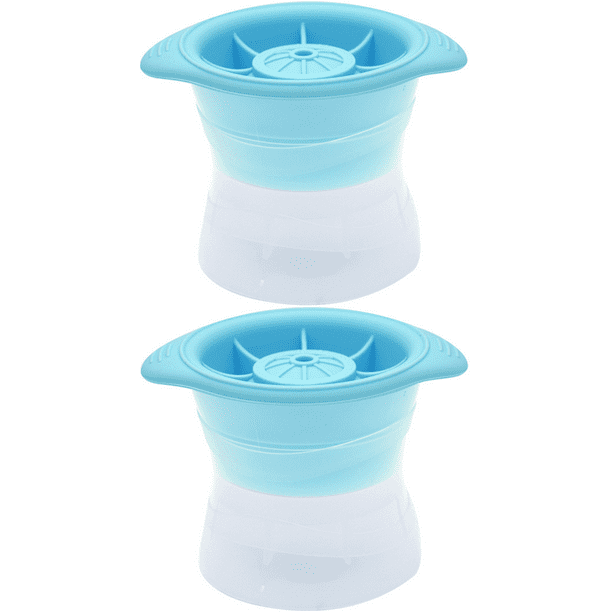Ice Ball Molds , Slow Melting Round Ice Cube Maker , Stackable big Ice ...