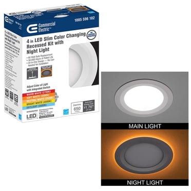 Commercial Electric 6 in. Soft White Recessed LED Can Disk Light ...