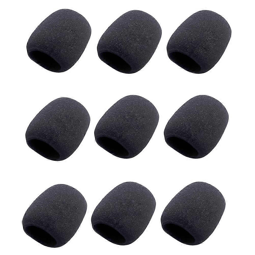 Mic Sock Microphone Covers EVA Material 9Pcs Black 6x6.8cm Noise ...