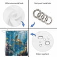 Coastal Turtle Bathroom Shower Curtains with 12 Hooks Polyester ...