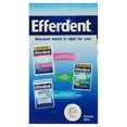 Efferdent Retainer & Denture Cleaner Tablets, Overnight Whitening, 126 ...