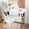 Vividwood Sewing Table, Large Sewing Machine Table with Adjustable ...