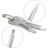 2pcs Screwdriver Key Stainless Steel Multifunction Screw Driver ...