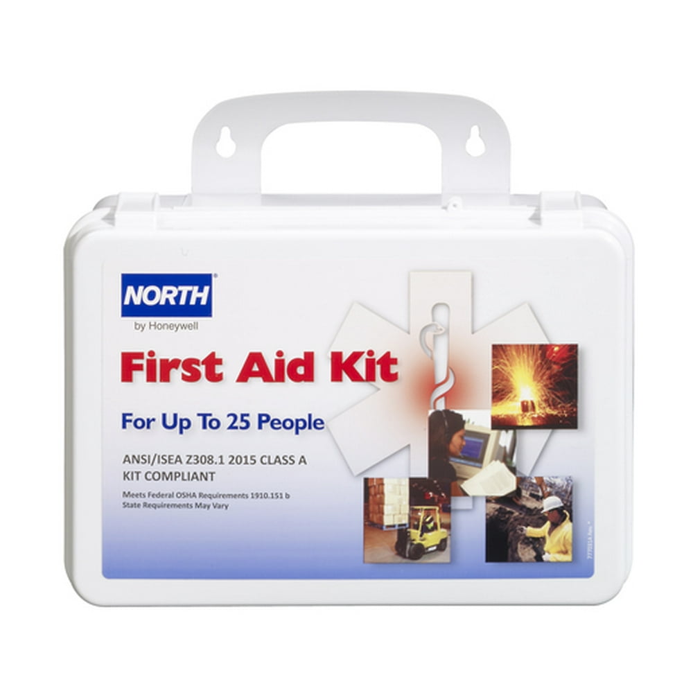 North by Honeywell White Plastic Portable 25 Person First Aid Kit ...