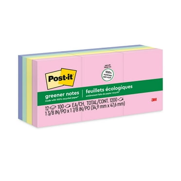 Post-it Notes 1.5 in x 2 in Cape Town Collection 8 Pads/Pack (653-8AF ...