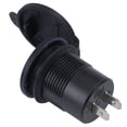 QC 3.0 USB+Dual PD Type-C Fast Car Charger Socket Adapter Power Outlet ...