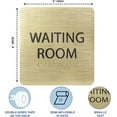 ADA CENTRAL SIGNS - 6" X6" Waiting Room Sign - ADA Compliant Tactile ...