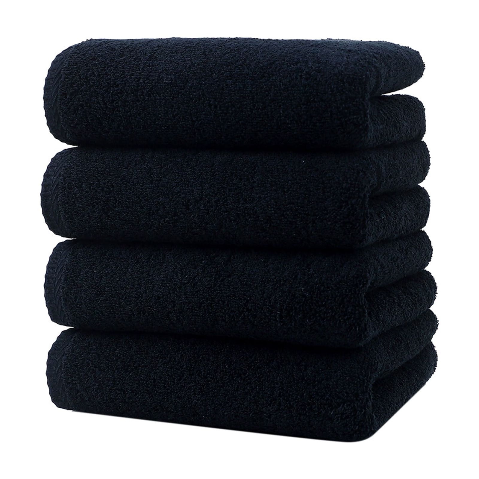 Click here for Generic Black S 4-Piece Cotton Bath Towel Set With... prices