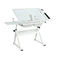 Studio Designs Graphix II White Split Top Crafting Table - Walmart.com