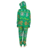 Teenage Mutant Ninja Turtles Adult Green Hooded Onesie Pajamas - Krang ...