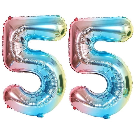 Blue Balloon Number Huge Aluminum Foil Balloon Number Birthday ...