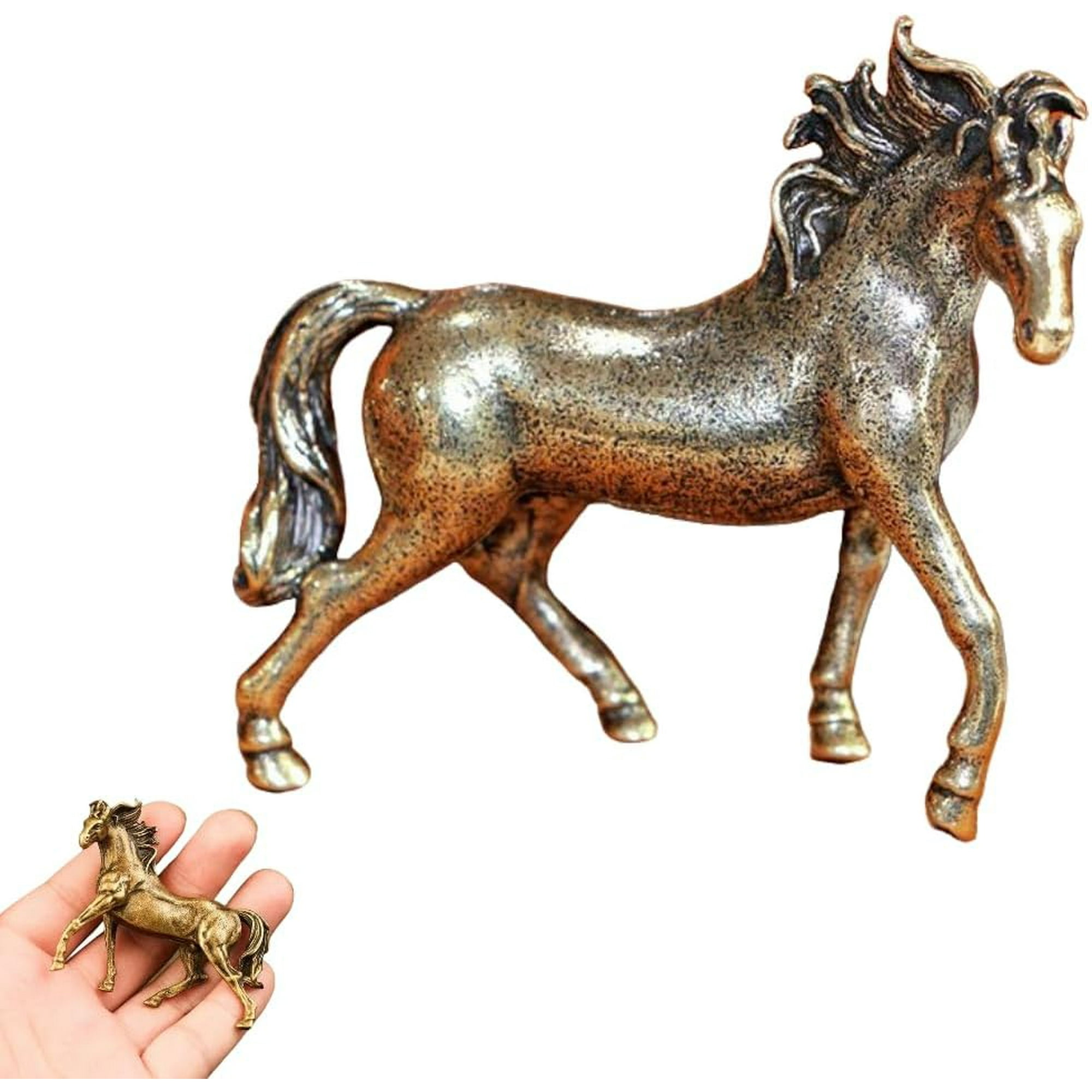 Click here for Nobrand Brass Horse Figurine  Chinese Zodiac Decor... prices