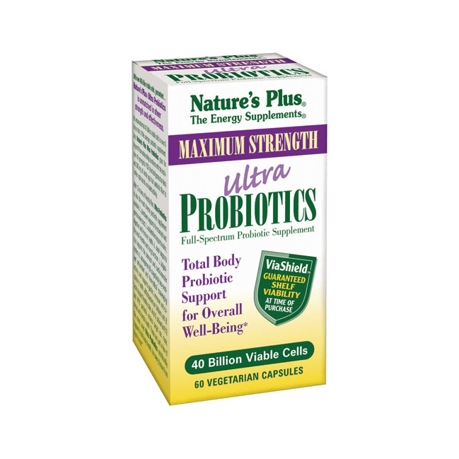 Natures Plus Ultra Probiotic Maximum Strength 40 Billion Cfu 60 Veg ...