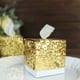 Efavormart 25 Pack | 2" Gold Sequin Glitter Mini Gift Boxes With White ...