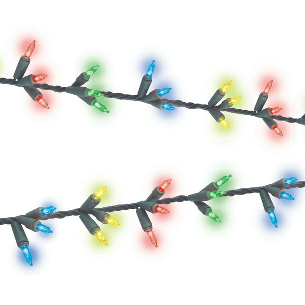 SYLVANIA Stay-Lit Platinum Multi-Color LED Cluster Strings Lights, 13.5 ...