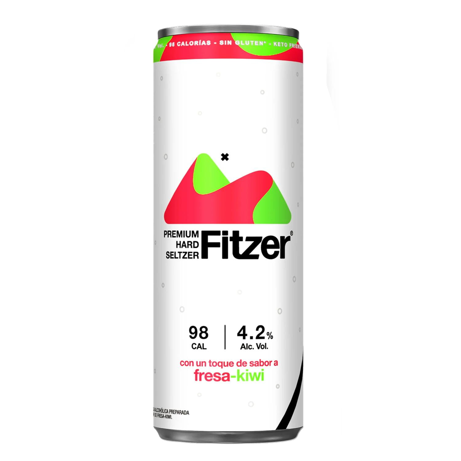 Seltzer Fitzer Hard Fresa Kiwi 355 ml | Walmart en línea
