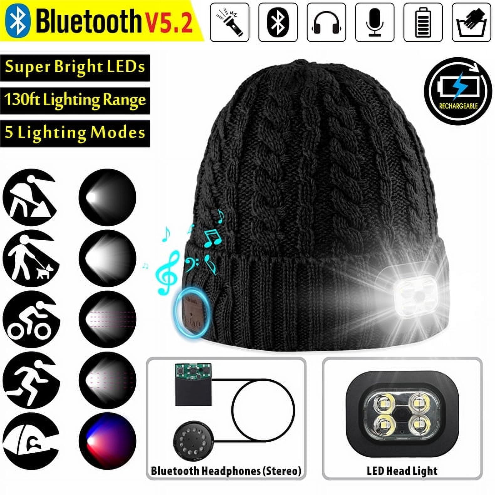 Click here for Pengxiang 400mah Bluetooth Beanie Hat With Light F... prices