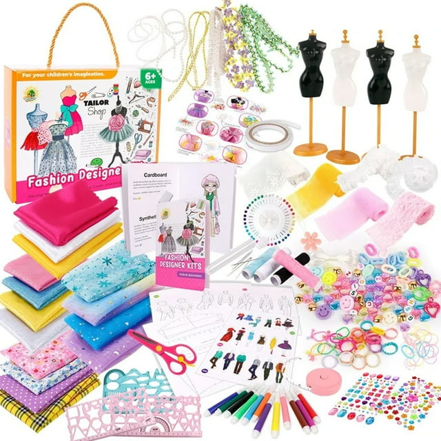 Fashion Design Studio - Sewing Kit for Kids - Girls Arts & Crafts Kits ...