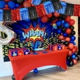 3 Packs Metallic Foil Fringe Garland Red Blue Black Wall Hanging Tinsel ...