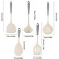 5 Pcs Premium Silicone Kitchen Utensil Set, Non-stick Cooking Tools ...