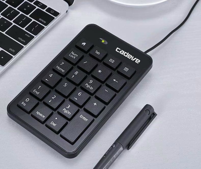 Buy Wired Number Pad - Numeric Keypad Silent 23 Keys USB Numpad ...