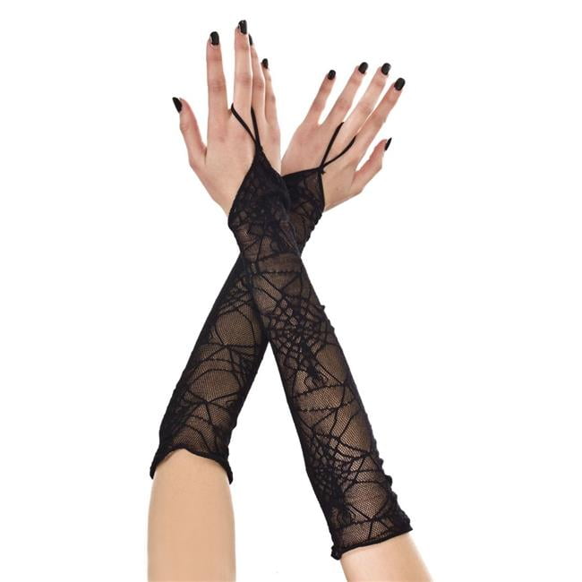 Music Legs 424-BLACK Spider Web Arm Warmer, Black - Walmart.com