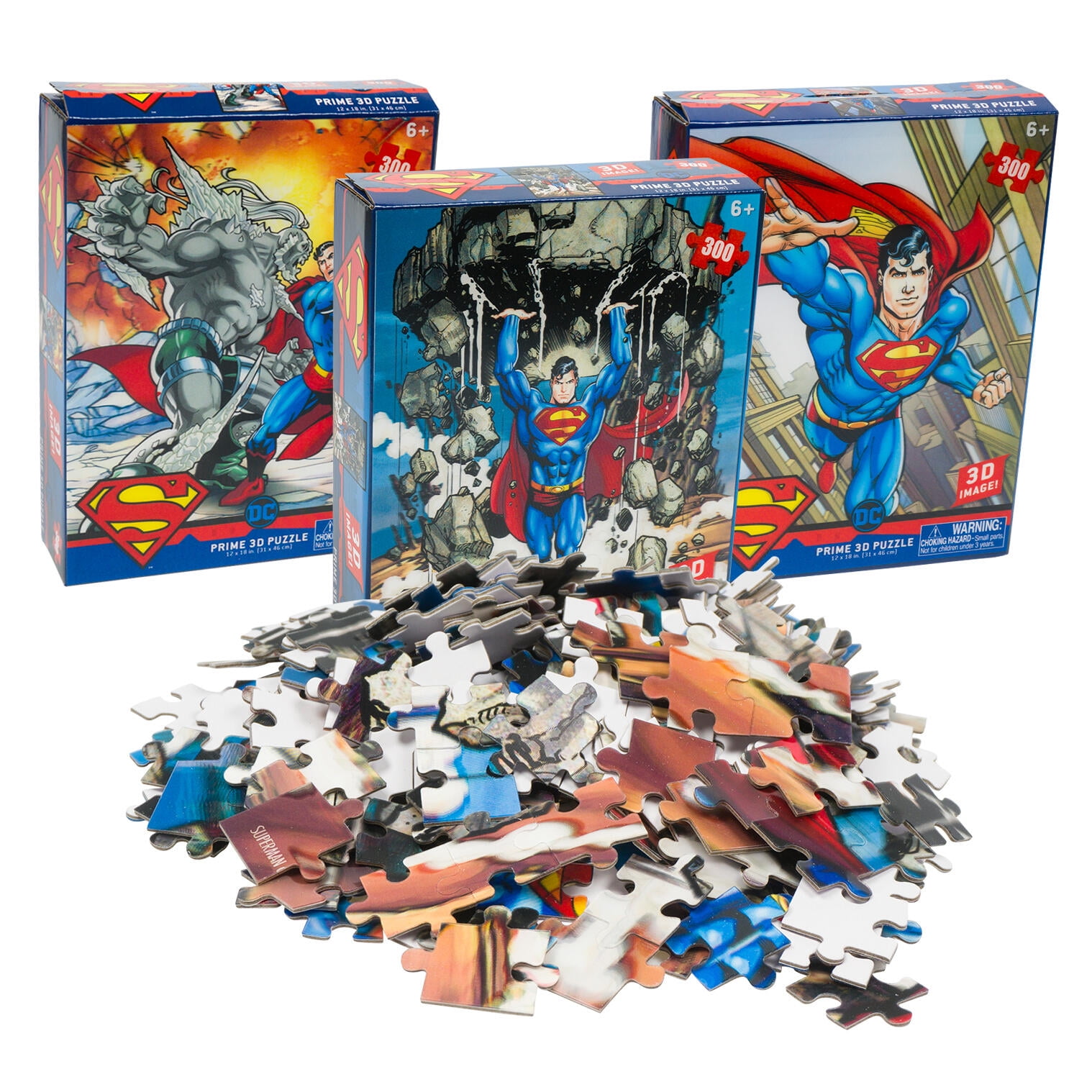 Superman 300 Piece 3D Puzzle- 3 Assortments - Walmart.com